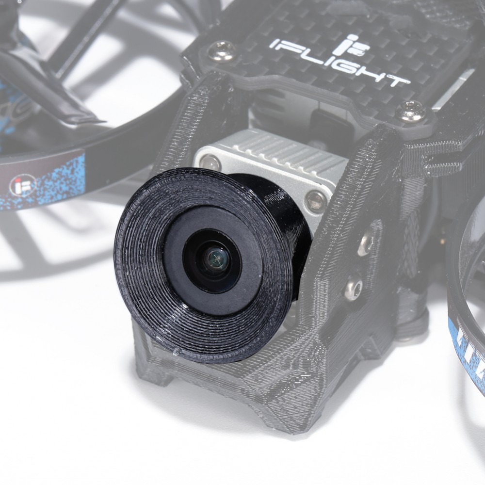 3D Printed Protector for DJI FPV Lens Black | Silikon/Gummi Mount ...