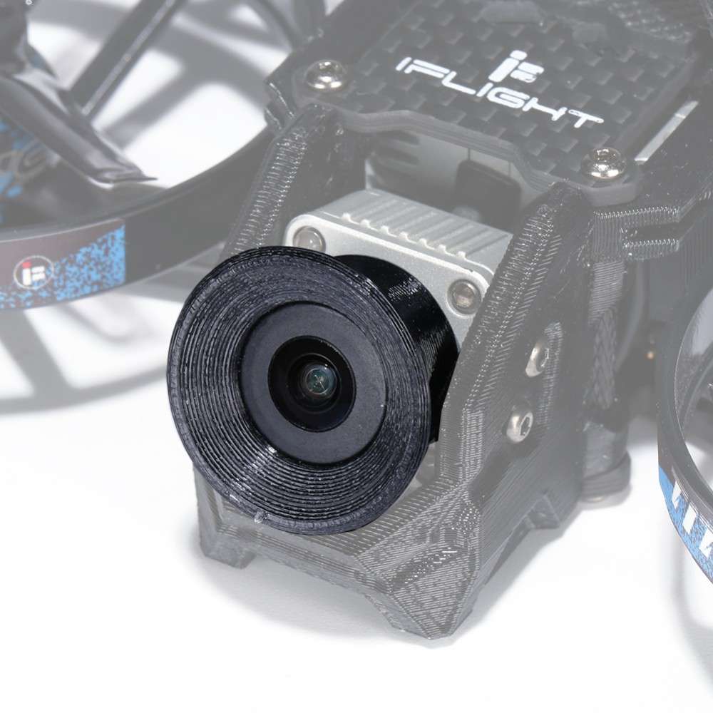 3D Printed Protector for DJI FPV Lens Black | Silikon/Gummi Mount ...